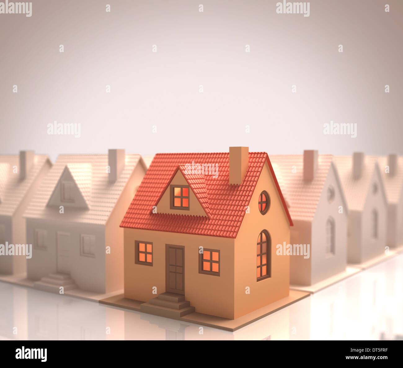 The best choice of house. Your text on the clean space Stock Photo - Alamy