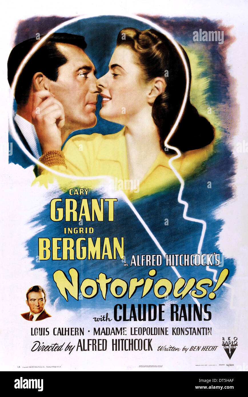 Notorious hitchcock poster hi-res stock photography and images - Alamy