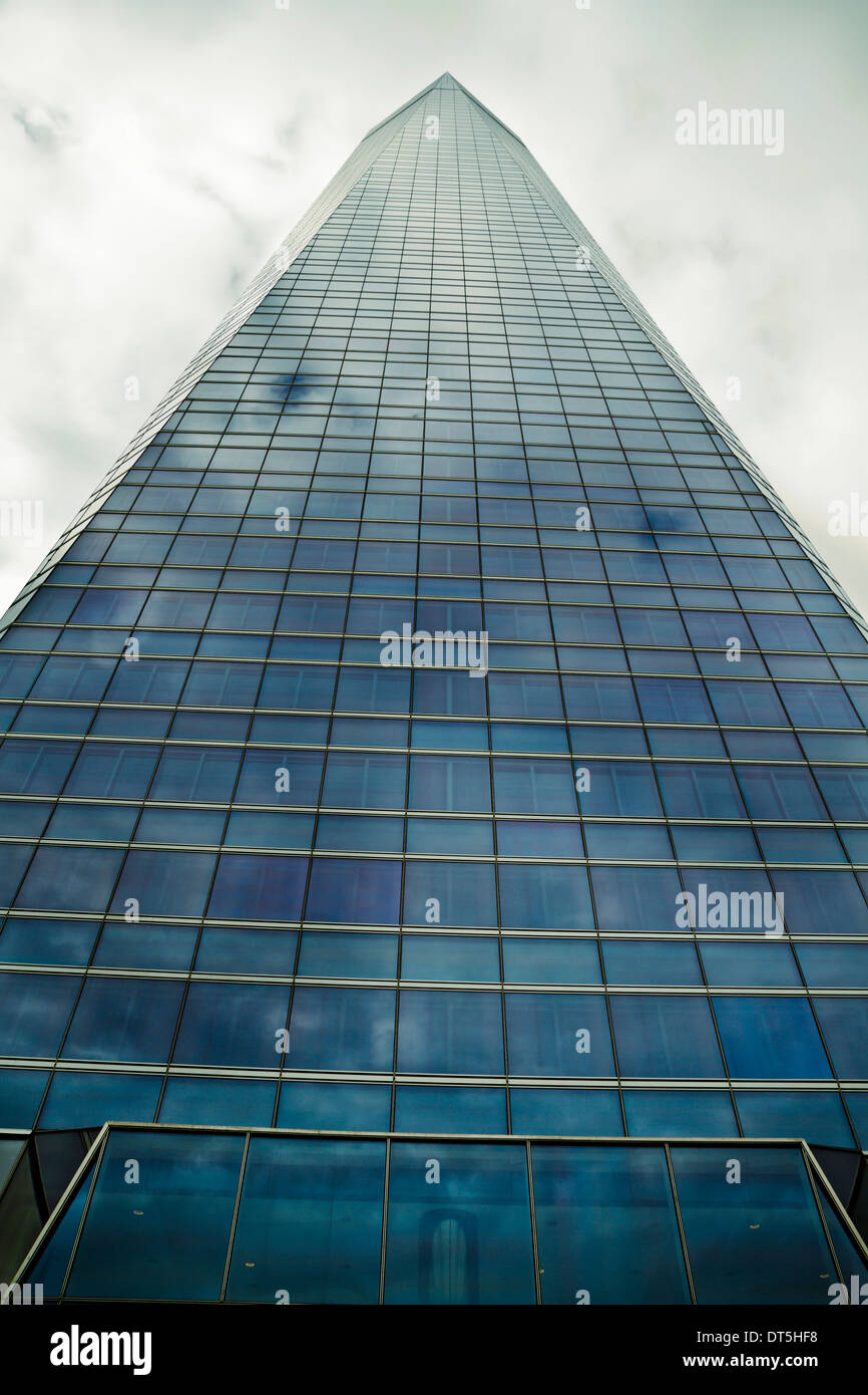 Crystal Tower, skyscraper of Madrid, placed in financial zone ,four ...