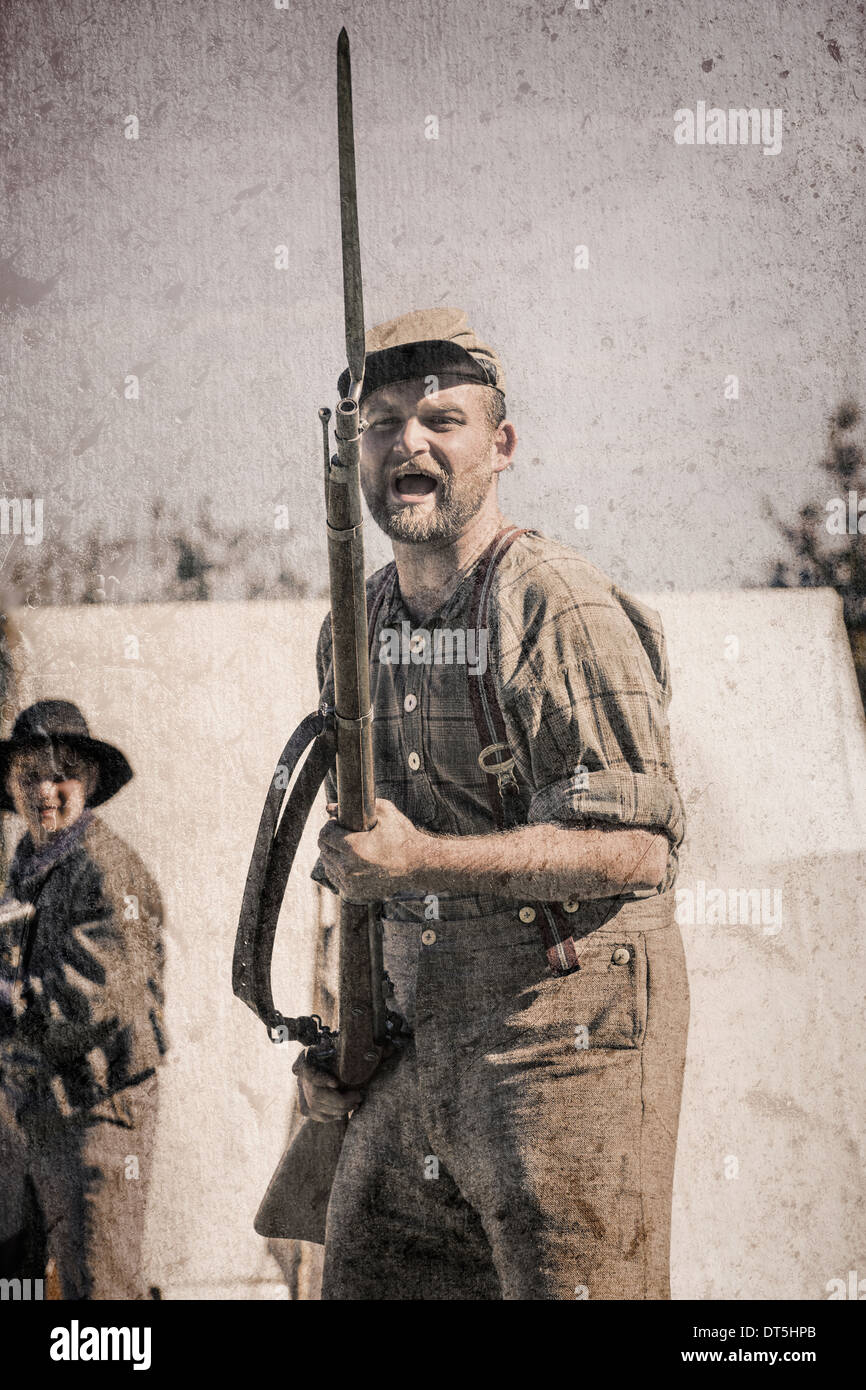 American Civil War Reenactment Stock Photo - Alamy