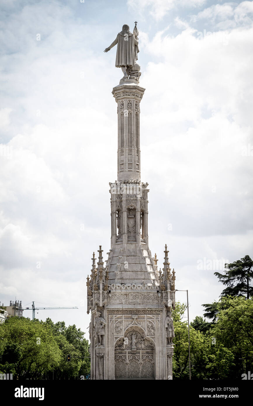 Colon monument, Image of the city of Madrid, its characteristic ...