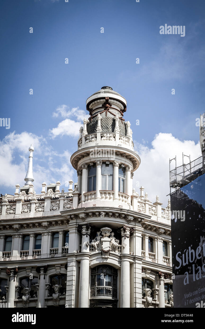 Bank, Image of the city of Madrid, its characteristic architecture ...