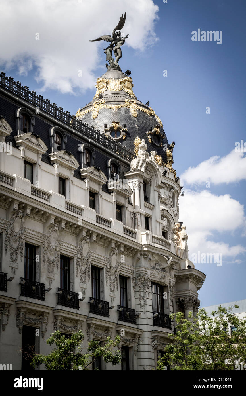 Bank, Image of the city of Madrid, its characteristic architecture ...
