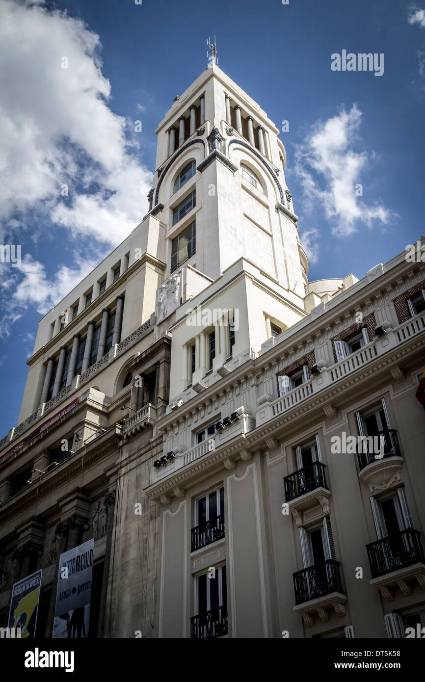 Bank, Image of the city of Madrid, its characteristic architecture ...