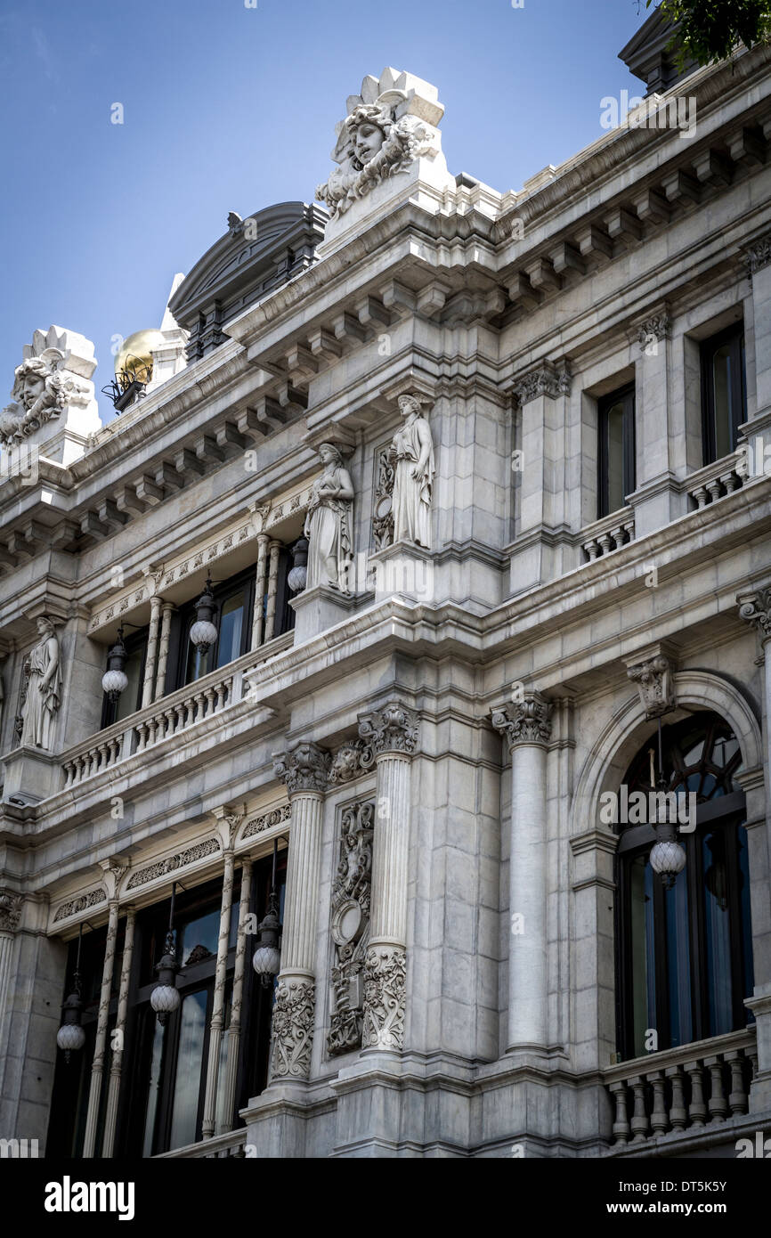 Bank, Image of the city of Madrid, its characteristic architecture ...