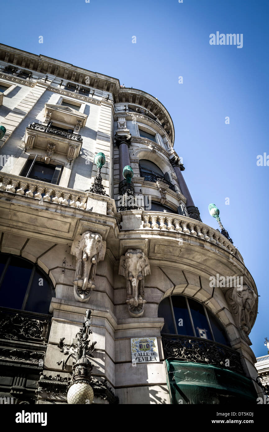 Bank, Image of the city of Madrid, its characteristic architecture ...