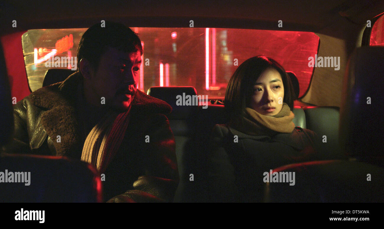 The actors Fan Liao (L) and Lun Mei Gwei are pictured during a scene of ...