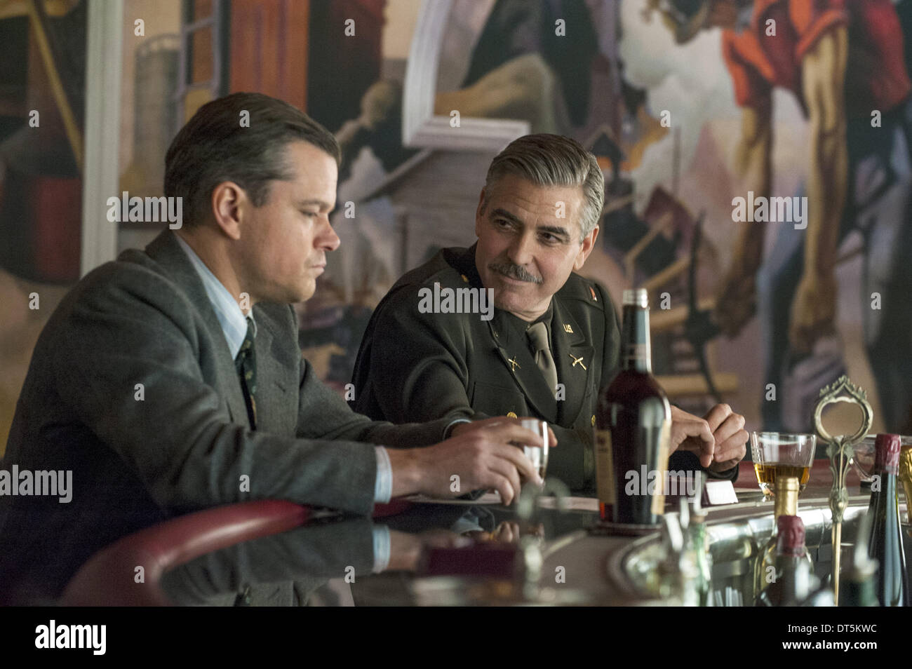 The actors Matt Damon (L) as James Granger and George Clooney as Frank ...