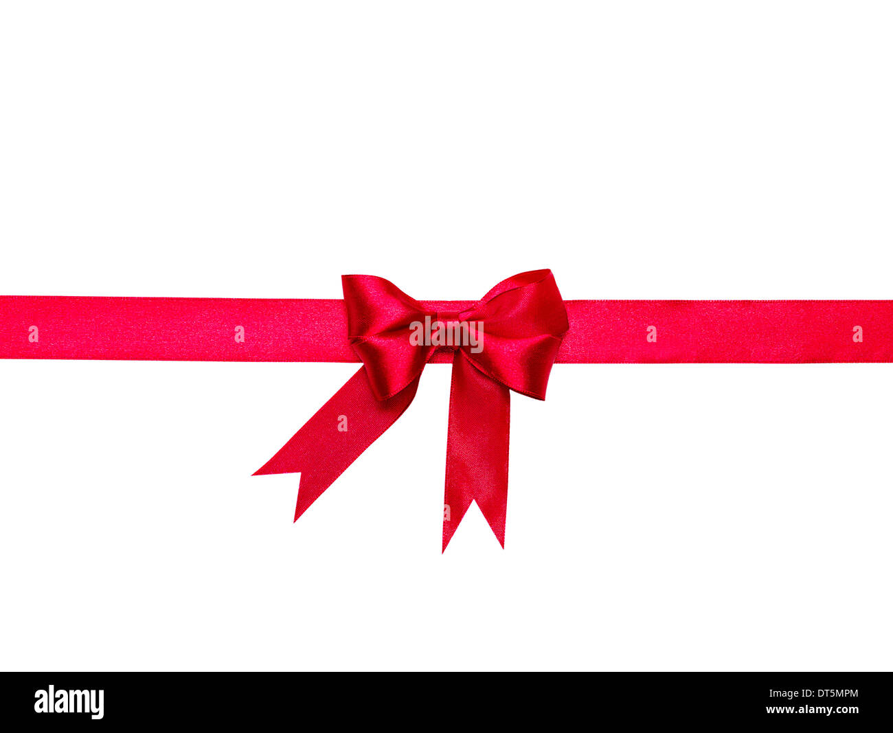 red bow, ribbon isolated on white Stock Photo - Alamy
