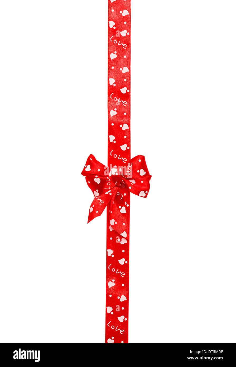 Set red bows ribbons hi-res stock photography and images - Alamy