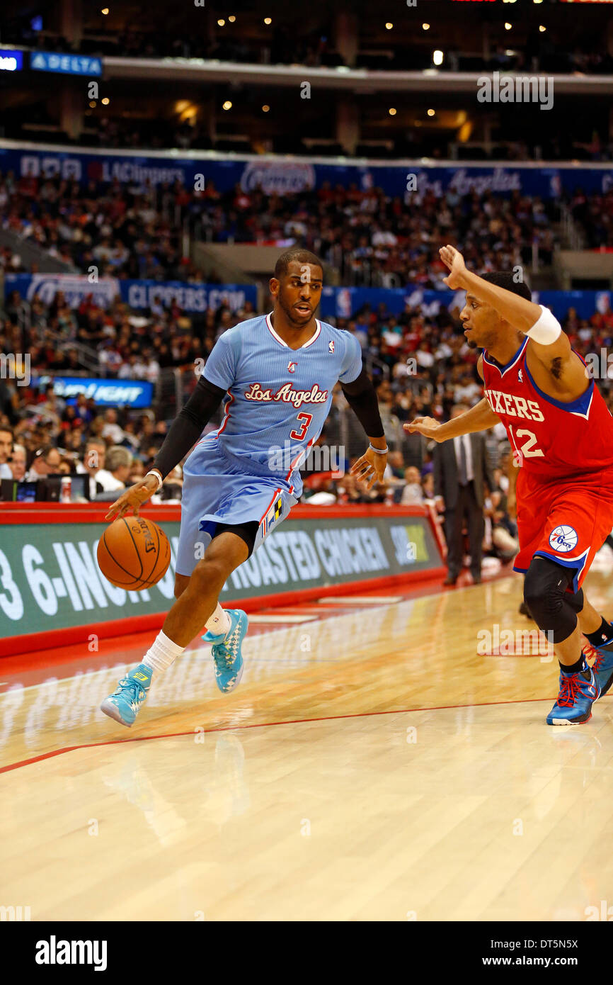 Los Angeles, California, USA. 09th Feb, 2014. Chris Paul #3 of the Los ...