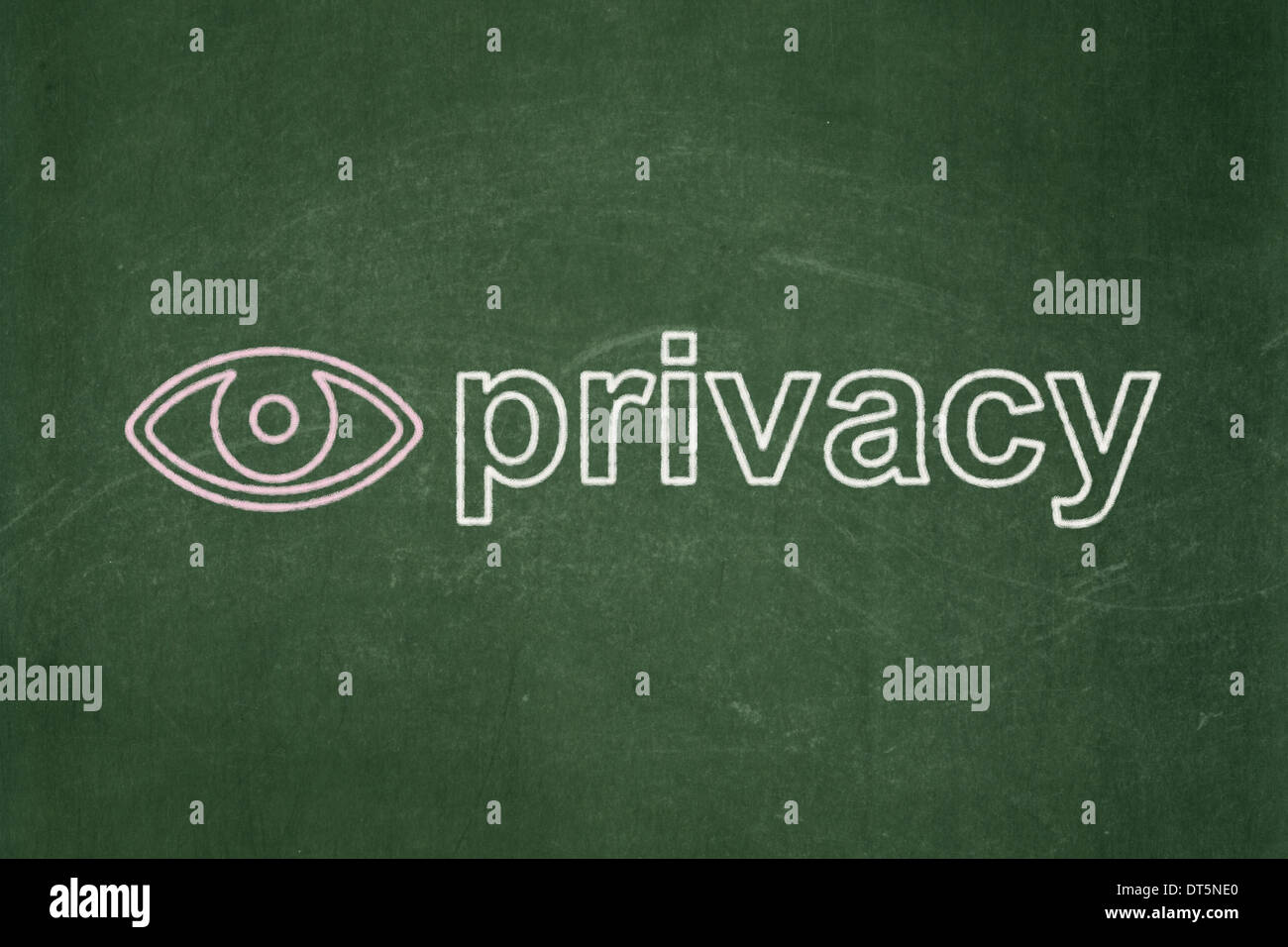 Protection concept: Eye and Privacy on chalkboard background Stock Photo - Alamy