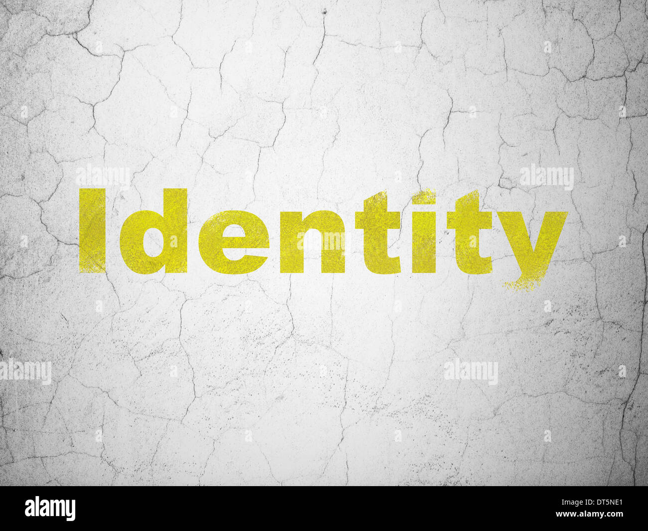 Protection concept: Identity on wall background Stock Photo - Alamy