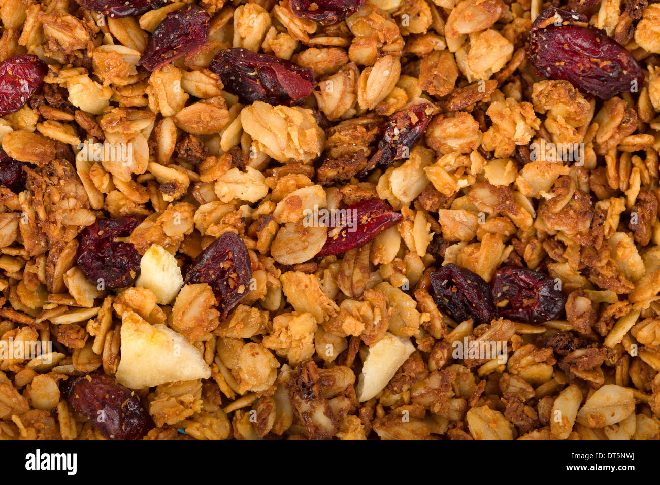 Healthy homemade granola or muesli with oats, dried raisin, almonds ...