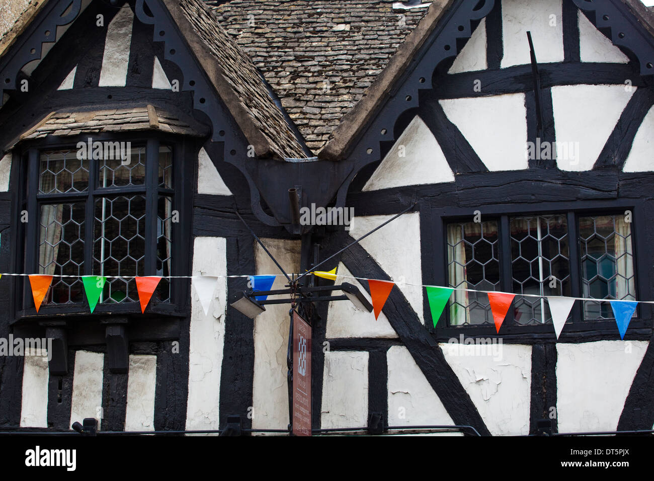 Medieval timber framed buildings in Winchcombe, Cotswolds, UK Stock ...