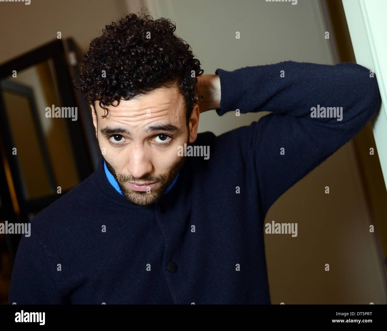 Berlin, Germany. 09th Feb, 2014. Dutch actor Marwan Kenzari poses ...