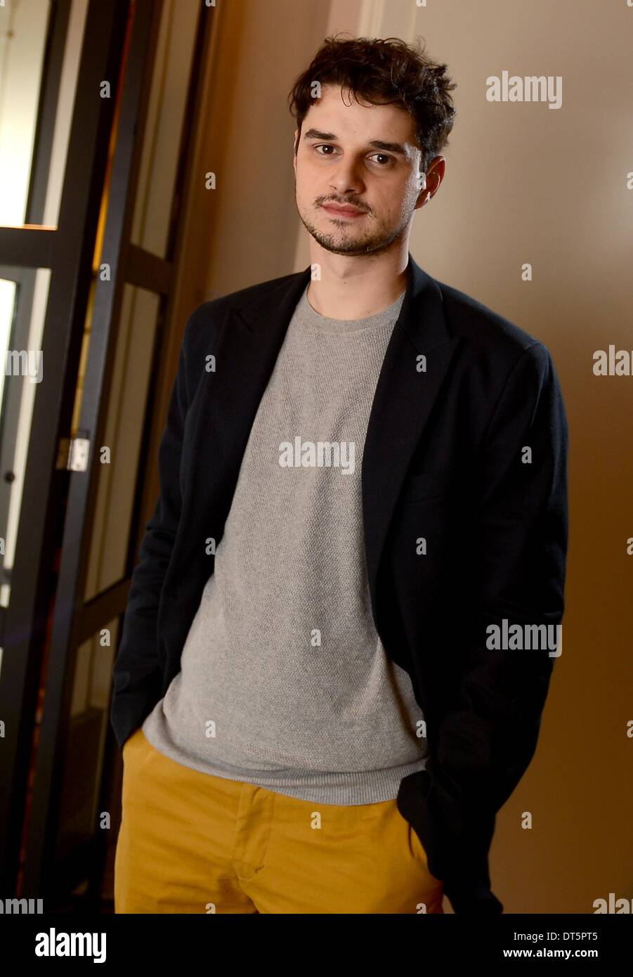 Berlin, Germany. 09th Feb, 2014. Serbian actor Nikola Rakocevic poses ...