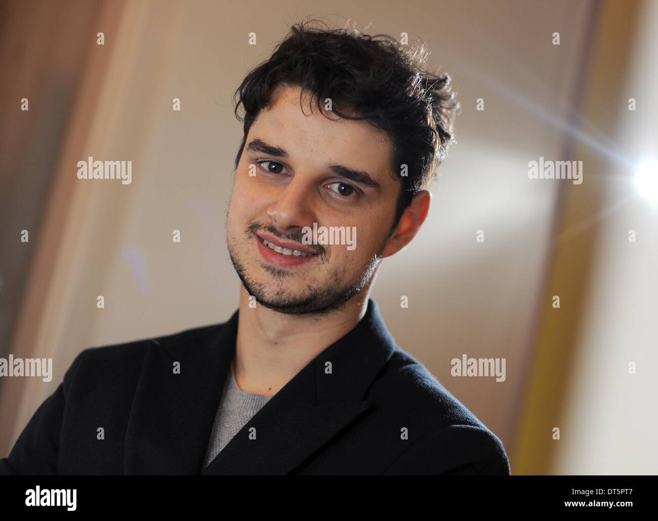 Berlin, Germany. 09th Feb, 2014. Serbian actor Nikola Rakocevic poses ...