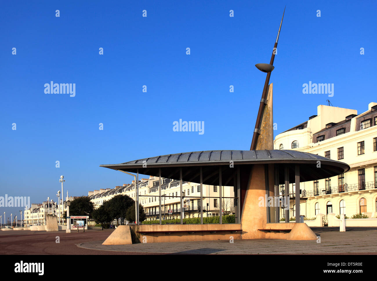Seafront promenade, Dover town; Kent County; England, UK Stock Photo ...