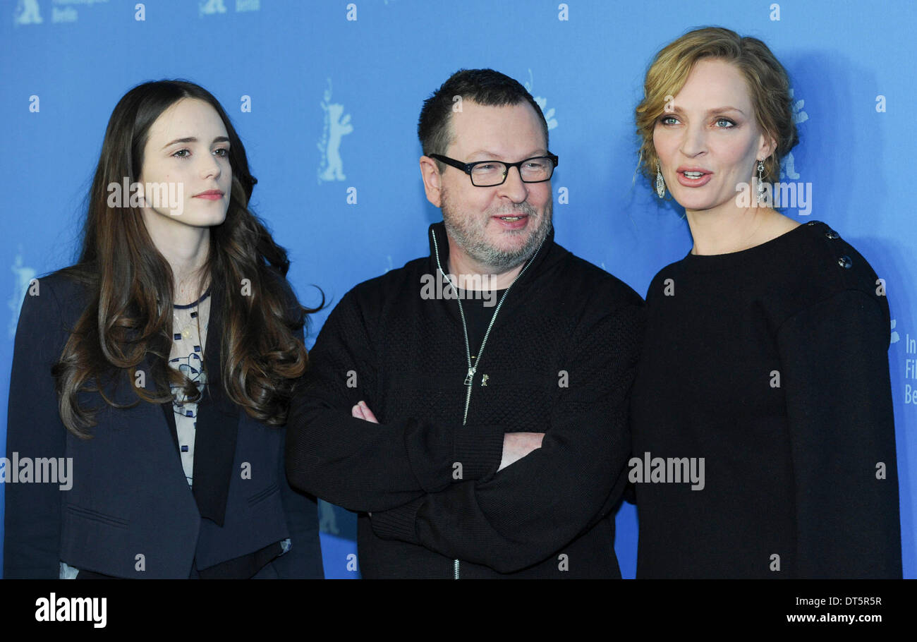 Berlin, Germany. 09th Feb, 2014. Actress Stacy Martin Director Lars von ...