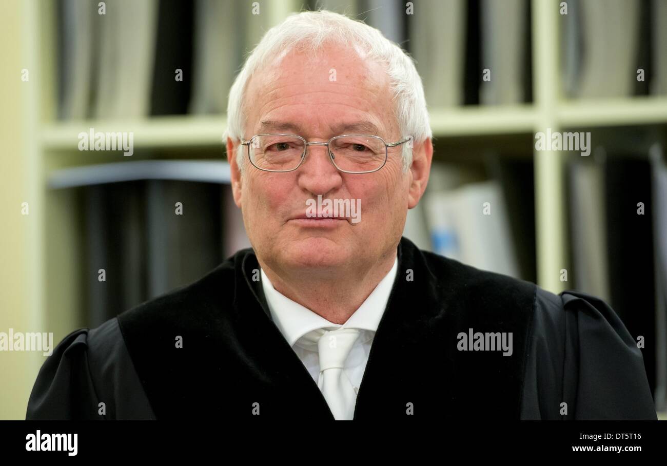 the regional court Munich, Germany. 10th Feb, 2014. Chief judge Joachim ...