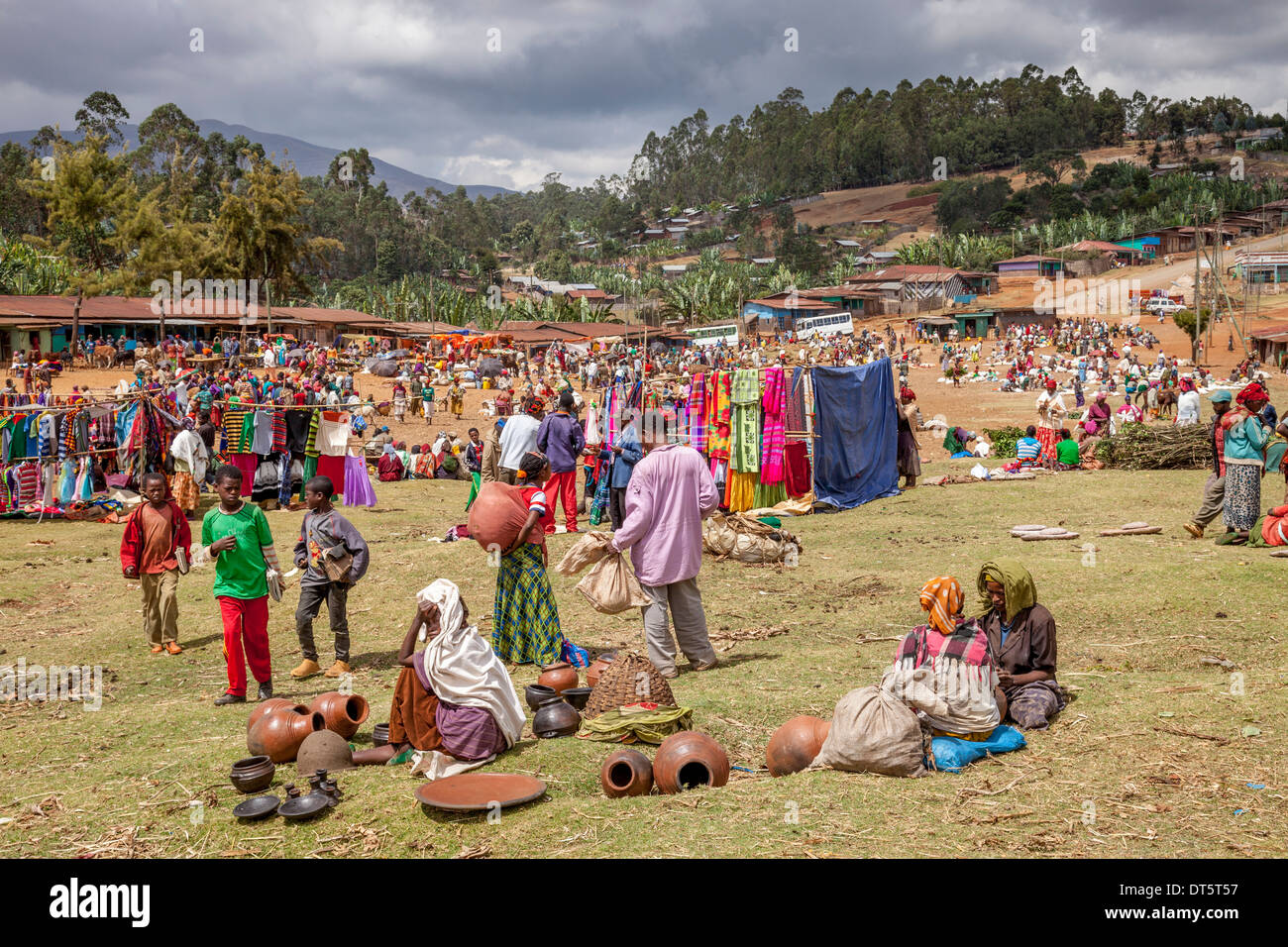 The Thursday Market In The Dorze Village Of Hayto, near Arba Minch ...