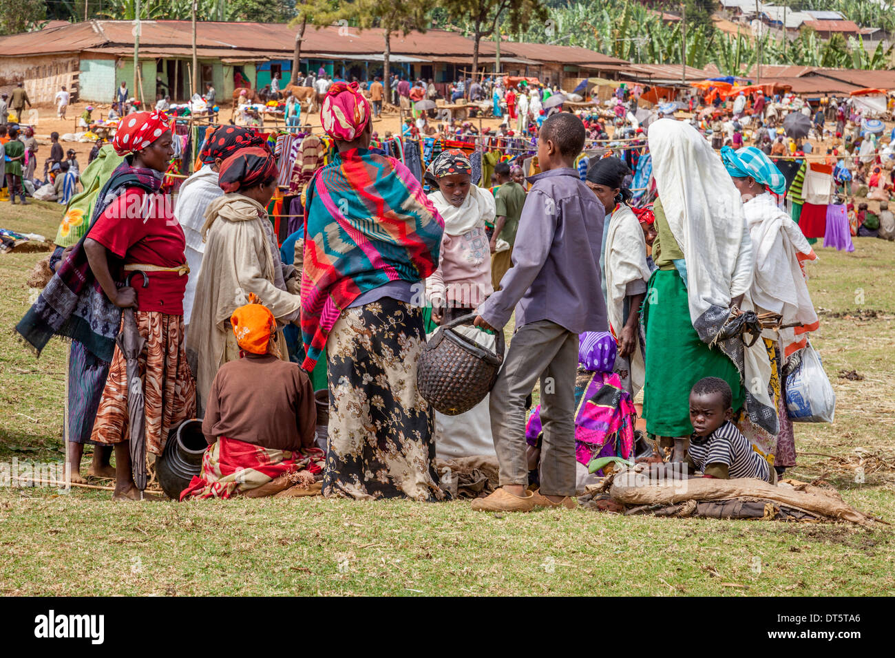 The Thursday Market In The Dorze Village Of Hayto, near Arba Minch ...
