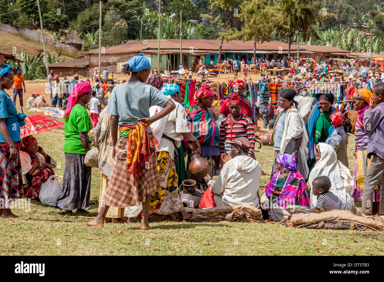 The Thursday Market In The Dorze Village Of Hayto, near Arba Minch ...