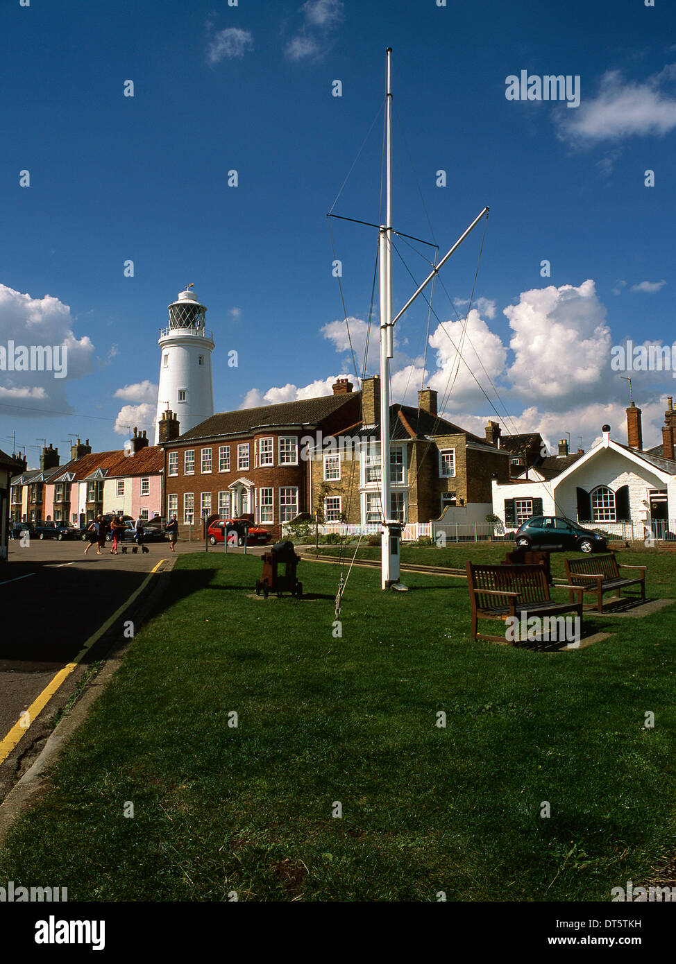 Southwold lighthouse and flagpole Suffolk Stock Photo - Alamy