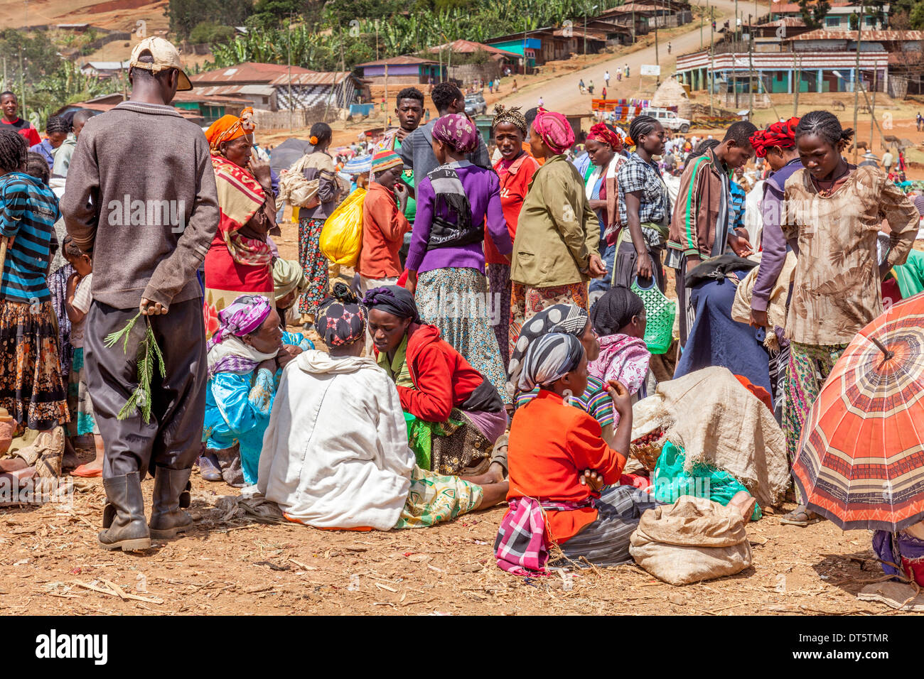 The Thursday Market In The Dorze Village Of Hayto, near Arba Minch ...
