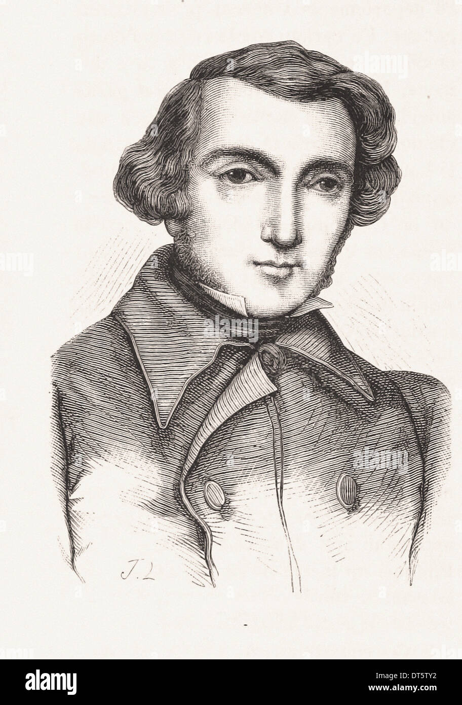 Portrait of alexis de tocqueville hi-res stock photography and images ...