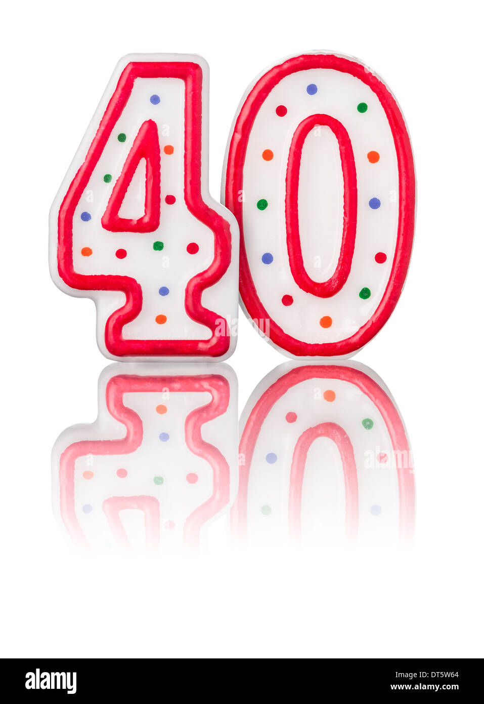 40th birthday candles hi-res stock photography and images - Alamy