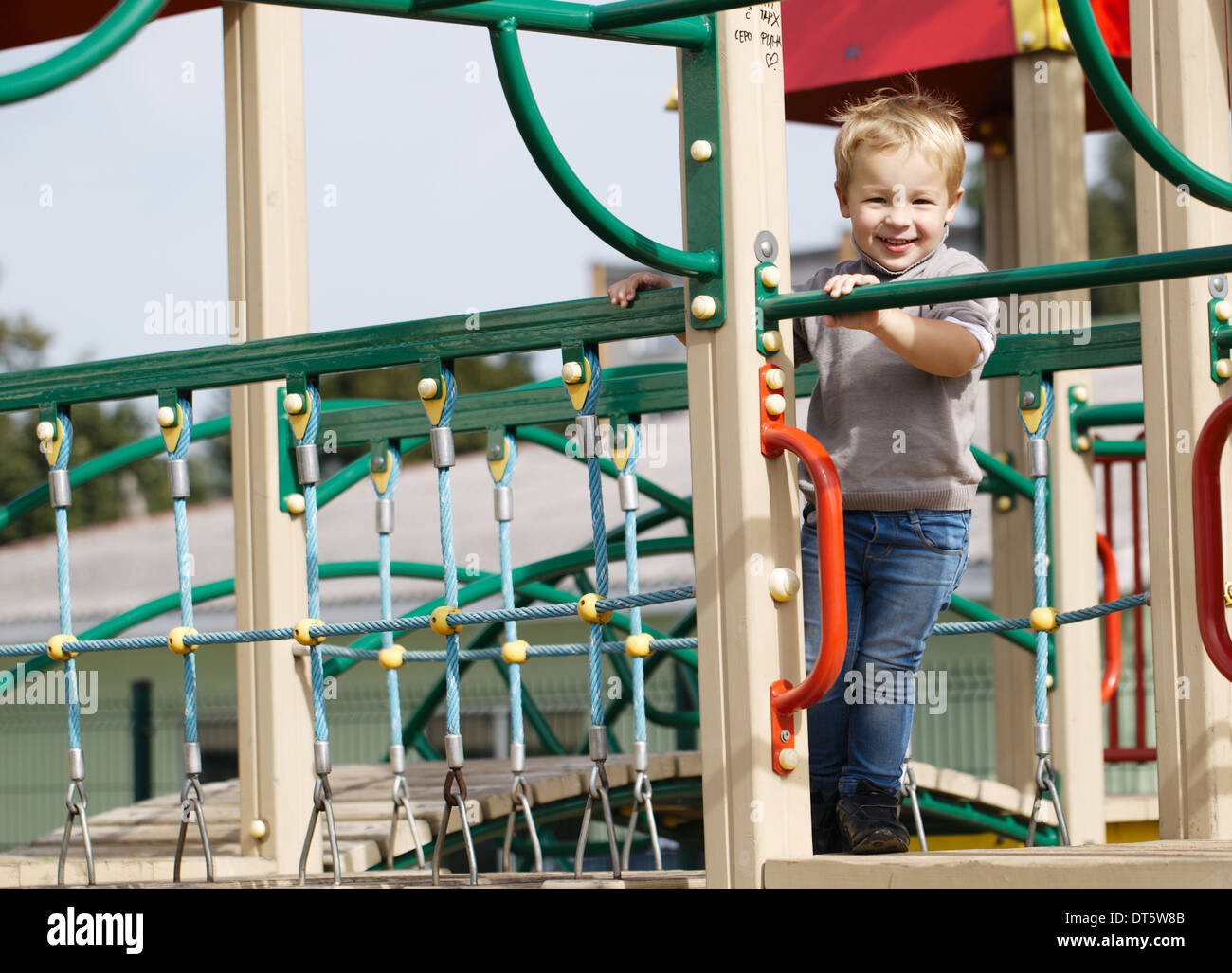 Boy little kid child playground hi-res stock photography and images - Alamy