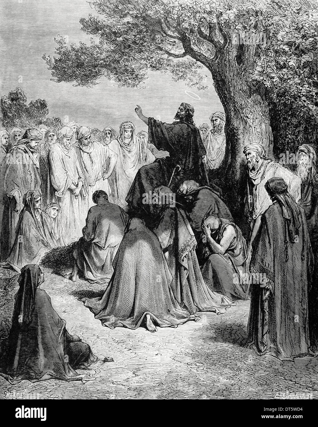 Jesus Preaching The Gospel