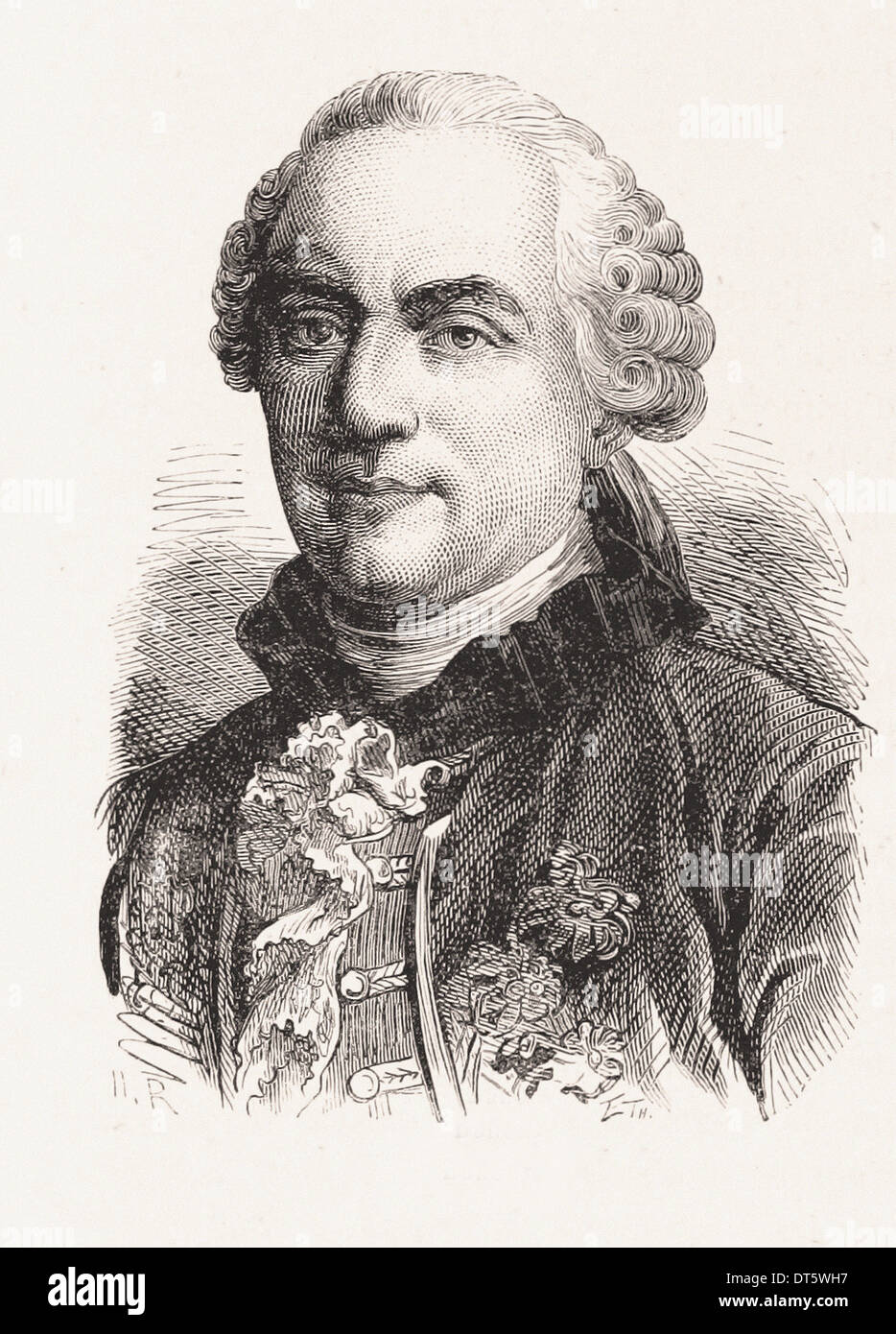 Portrait of Georges-Louis Leclerc de Buffon - French engraving XIX th ...