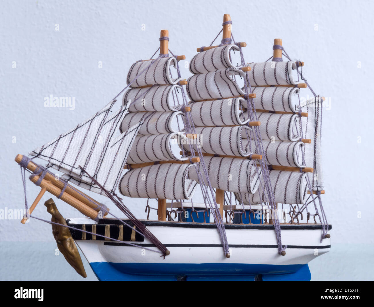 model toy ship boat sails detail concept Stock Photo - Alamy