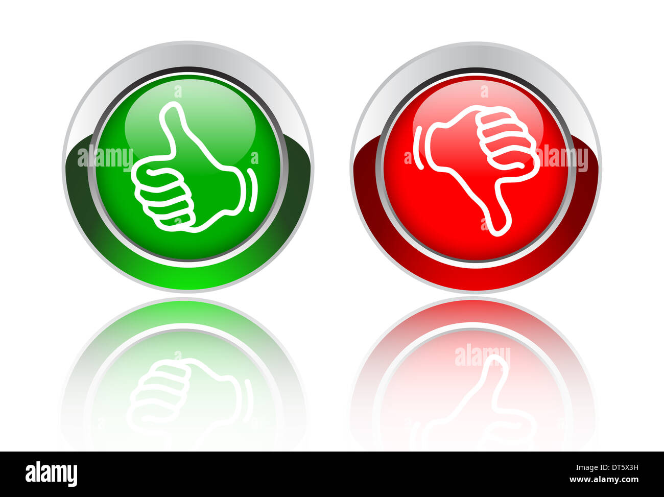 Thumbs up down buttons icon hi-res stock photography and images - Alamy