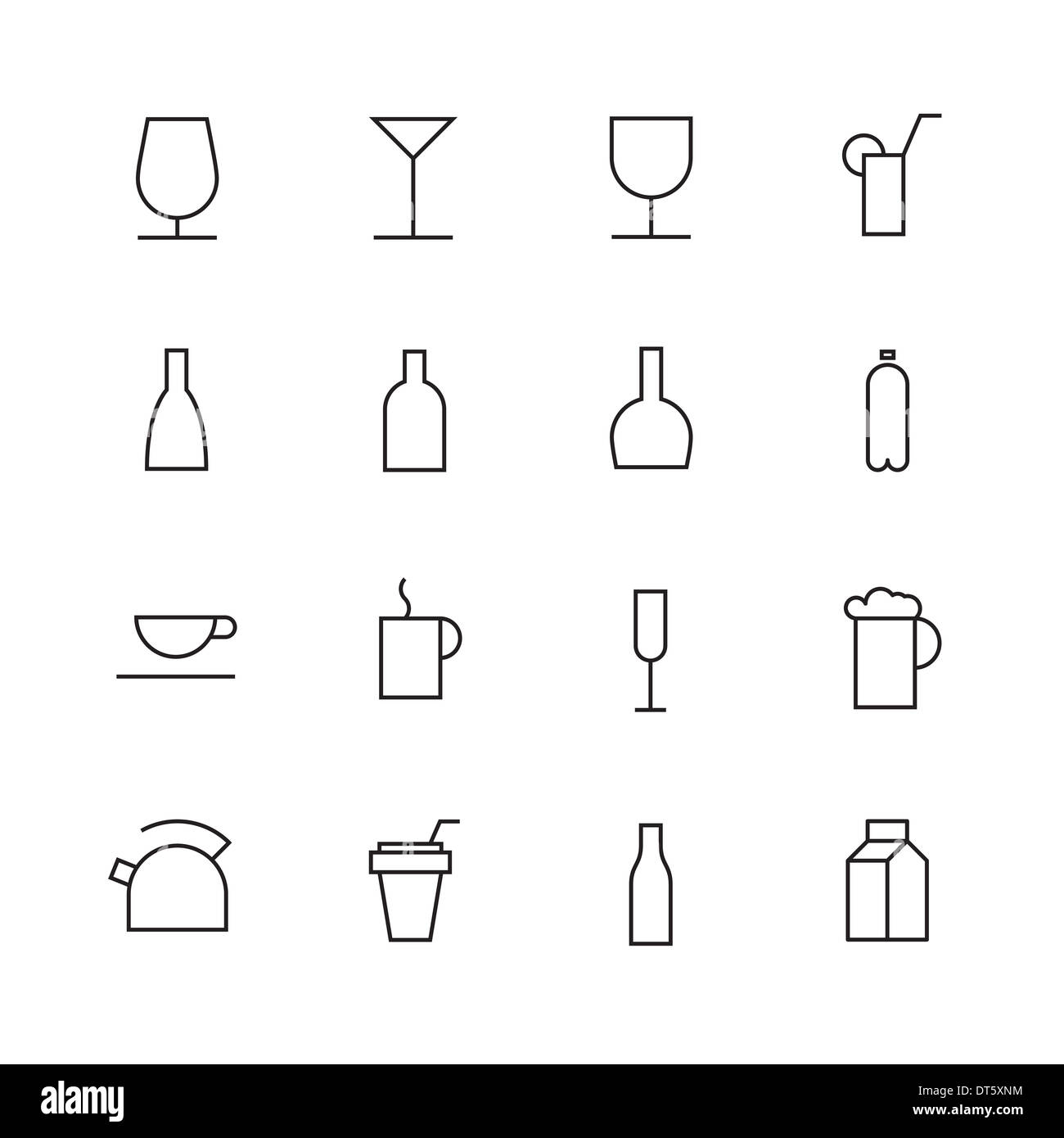 Sign for drinks Black and White Stock Photos & Images - Alamy