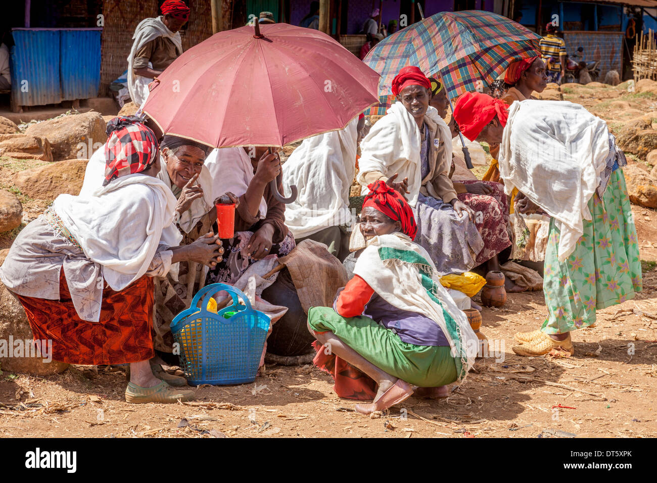Dorze Women Drinking and Selling Local Beer At The Thursday Market In ...