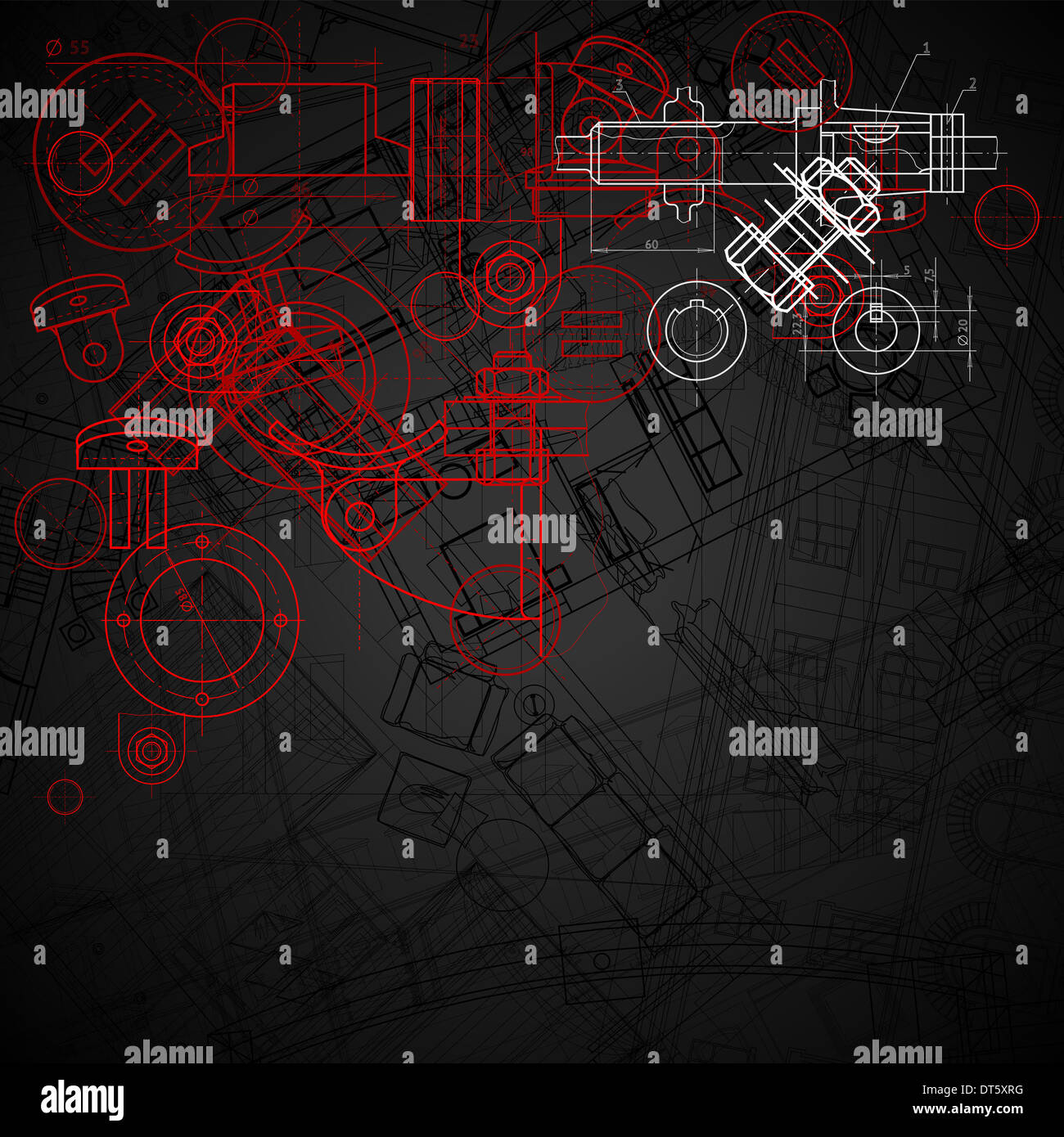 Abstract industrial background. Raster version. Vector version is also ...