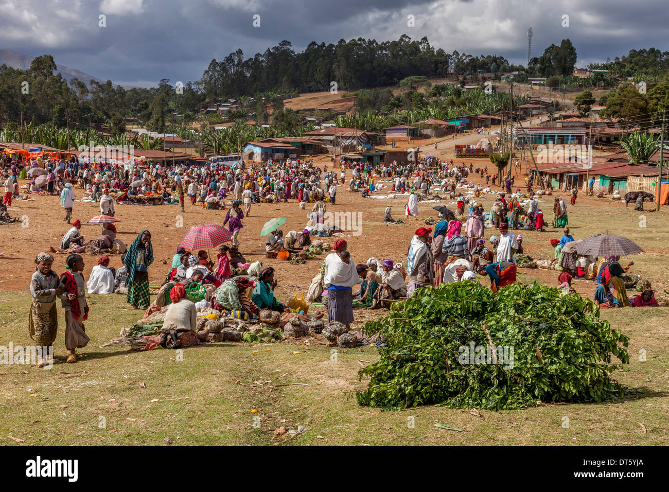 The Thursday Market In The Dorze Village Of Hayto, near Arba Minch ...