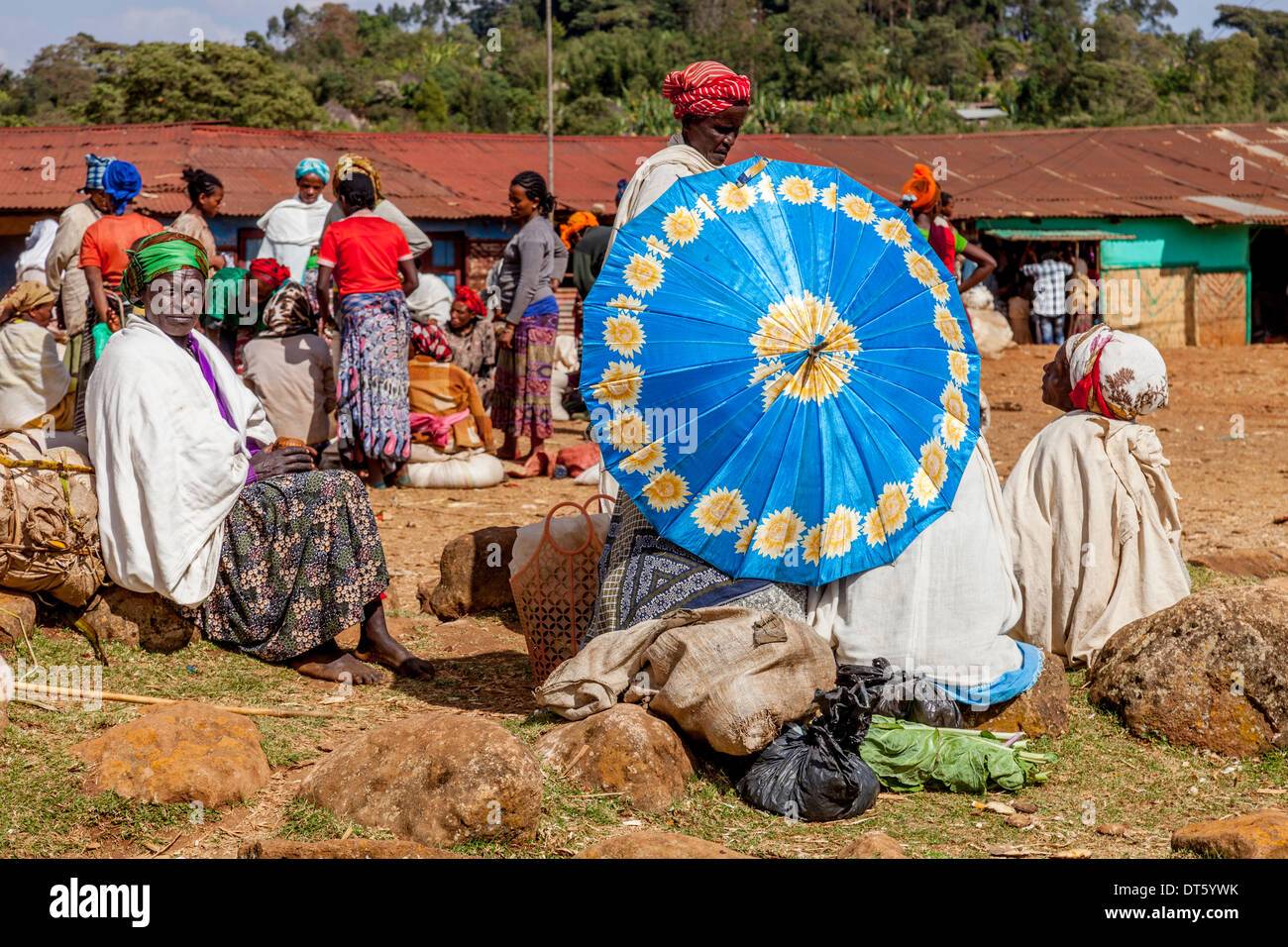 The Thursday Market In The Dorze Village Of Hayto, near Arba Minch ...