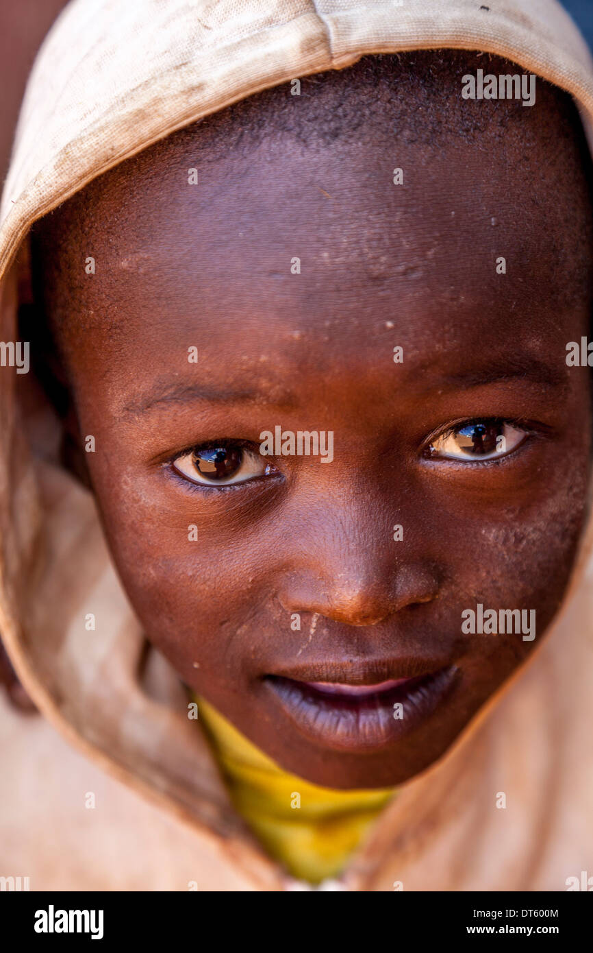Portrait Of A Dorze Boy In The Dorze Village of Hayto, near Arba Minch ...