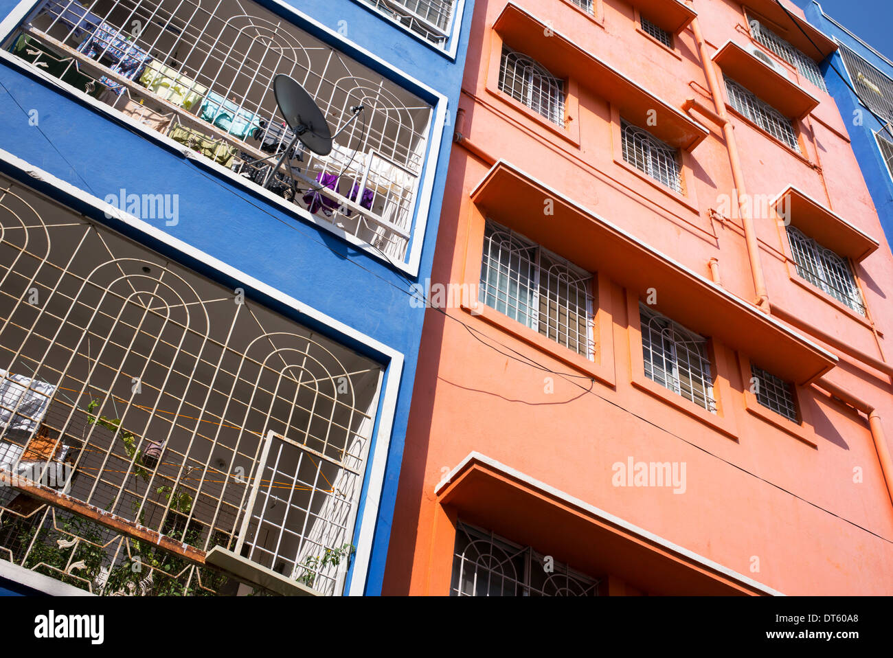 Indian town apartments. Puttaparthi, Andhra Pradesh, India Stock Photo ...