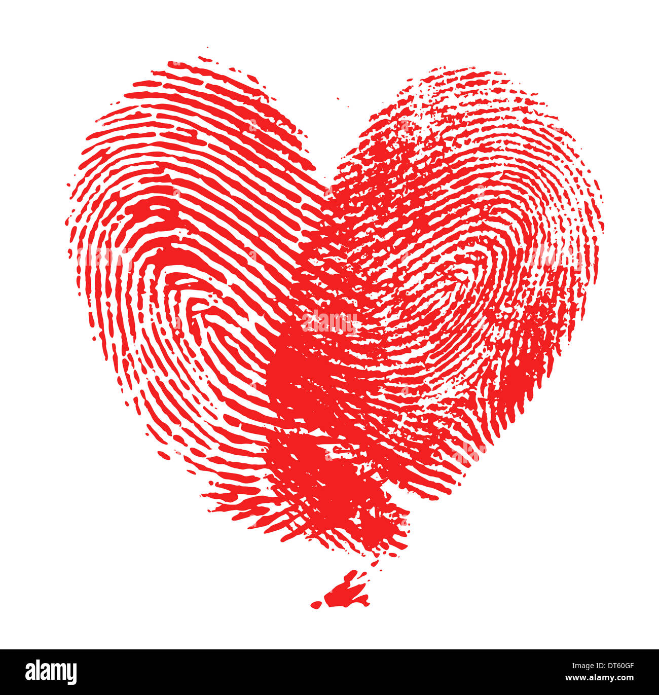 Fingerprint heart hi-res stock photography and images - Alamy