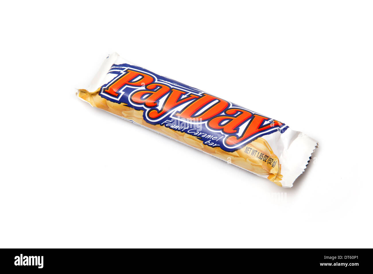 Payday chocolate bar isolated on a white studio background Stock Photo ...