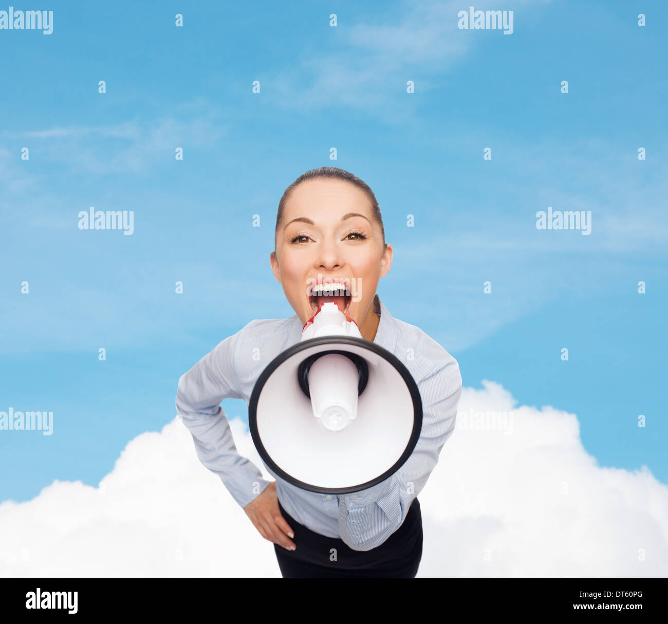 Screaming megaphone hi-res stock photography and images - Alamy