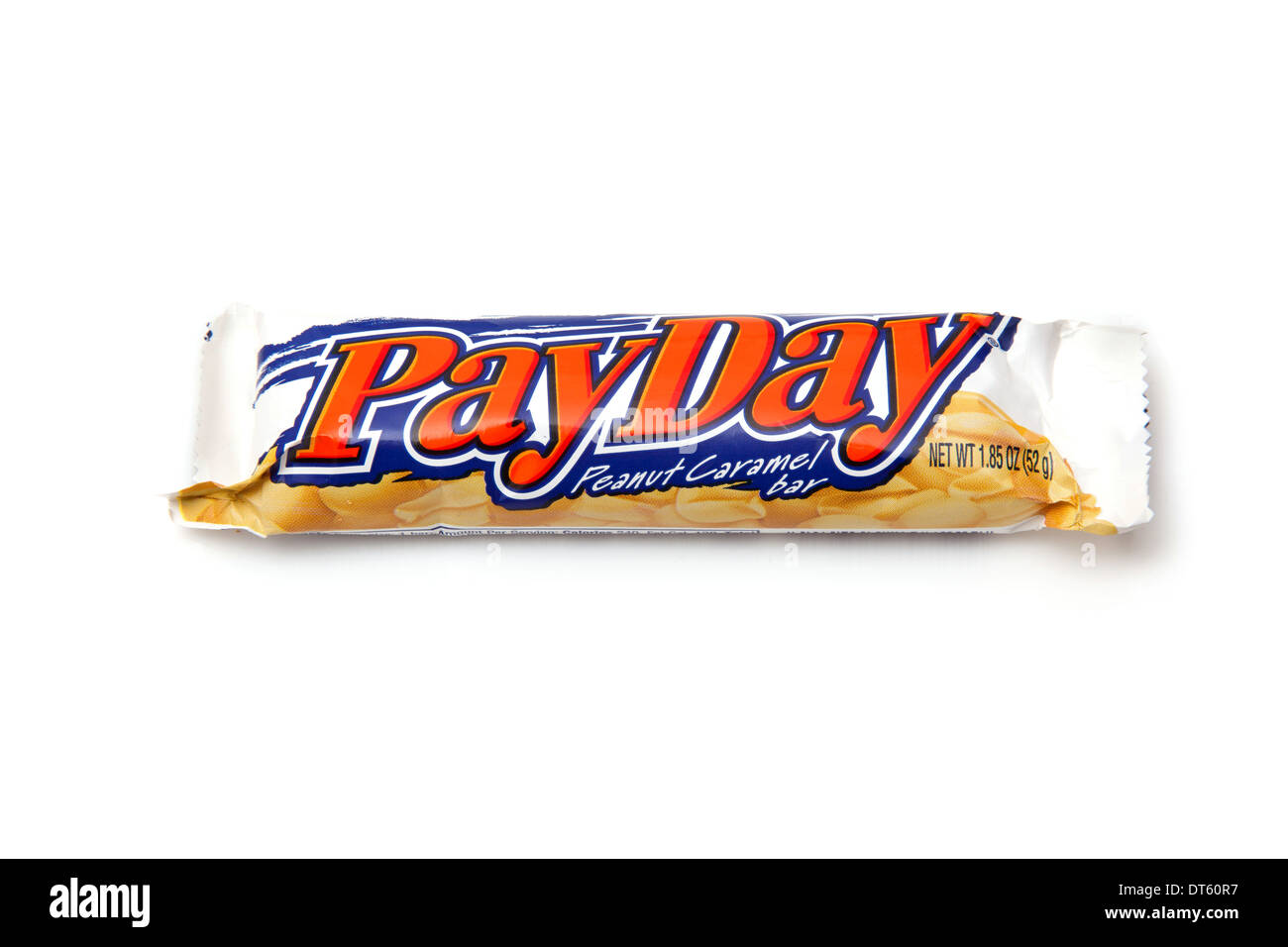 Payday chocolate bar isolated on a white studio background Stock Photo ...