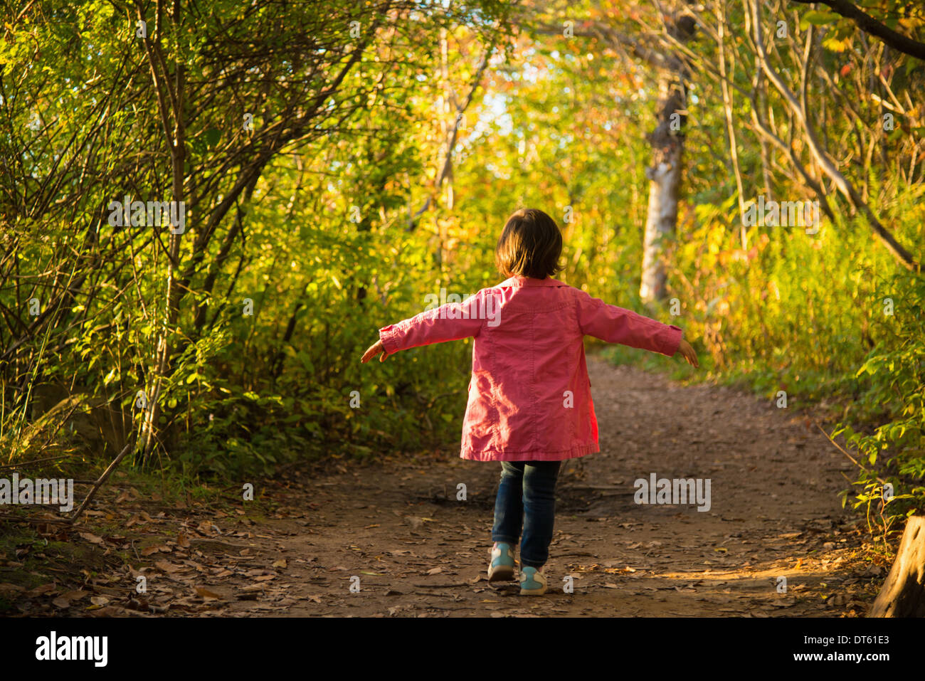 Child Walking Alone Forest High Resolution Stock Photography and Images ...