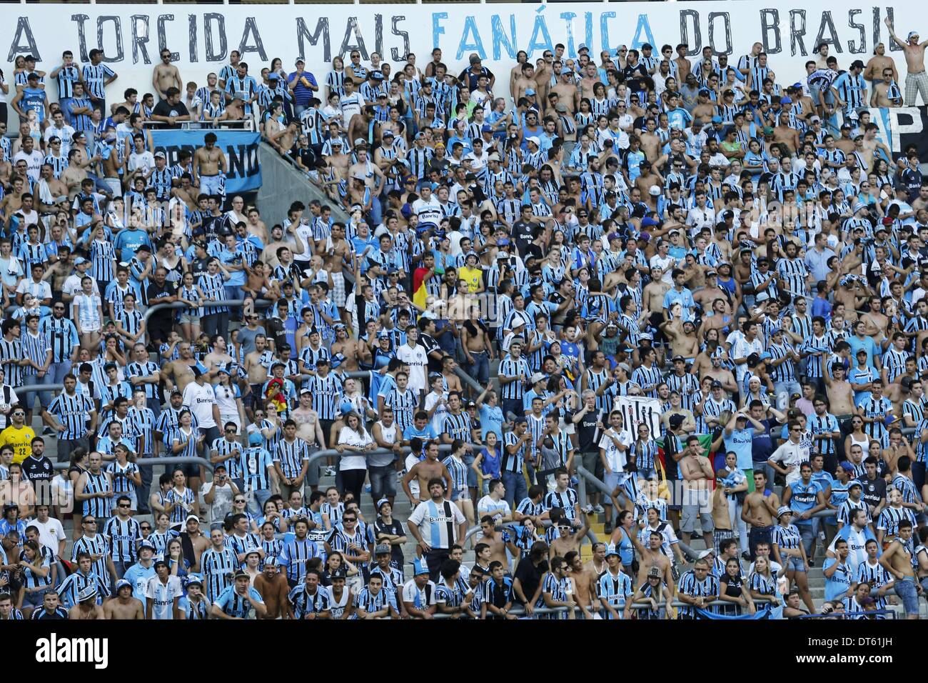 Feb. 9, 2014 - Gremio supporters; Stadium Arena do Gremio; Porto Alegre ...